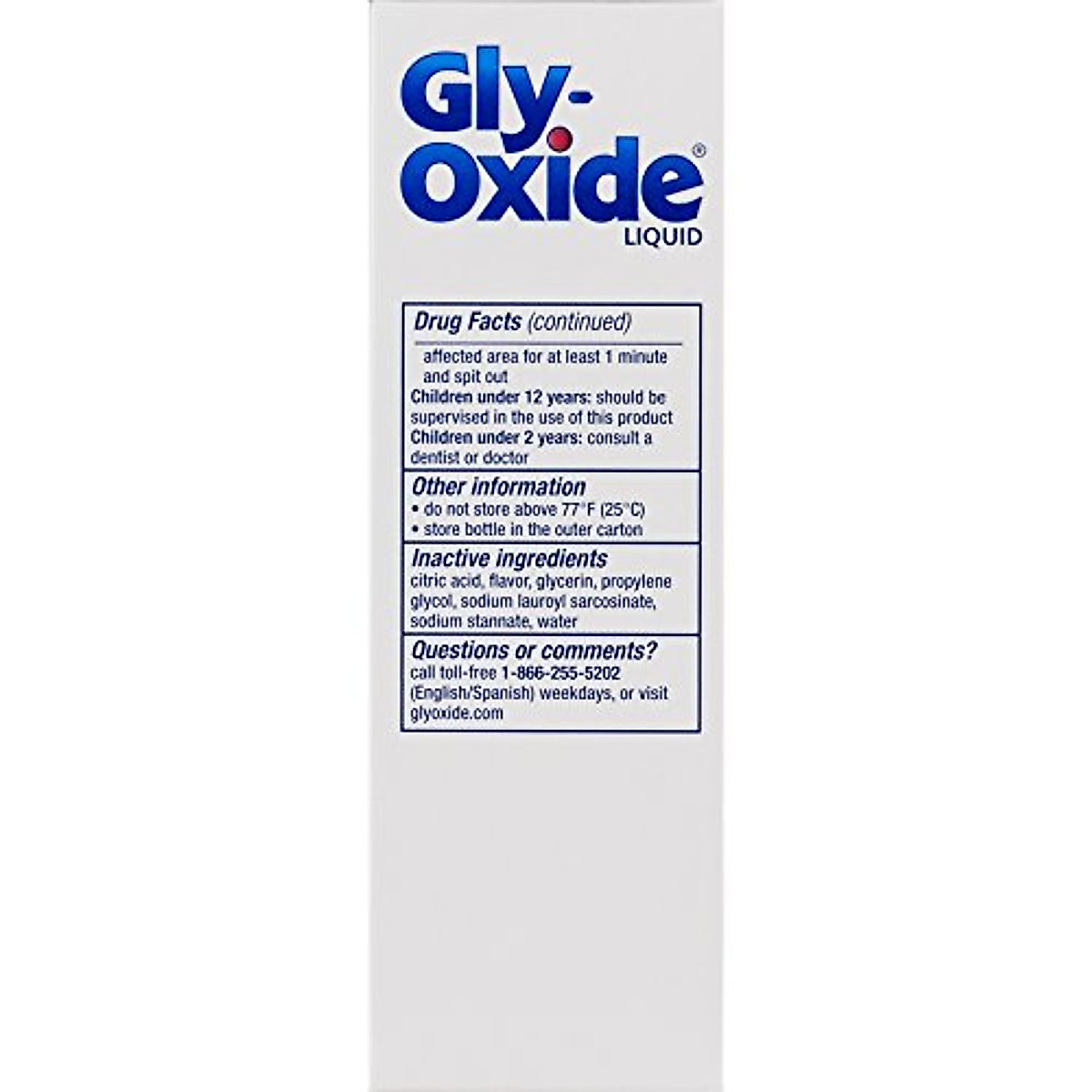 Gly-Oxide Alcohol-Free Antiseptic Mouth Sore Rinse, 2 oz, Packaging May Vary