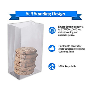 Reli. White Paper Bags | 500 Count | Paper Lunch Bags Ideal for Small Lunches and Crafts | Perfect for Sandwiches and Snacks