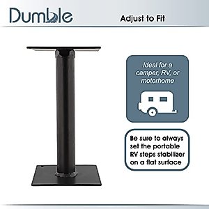 Dumble RV Step Stabilizer - 8-14.8in Adjustable Height Step Tool with 1000lb Load Capacity for Camper, Motorhome, or RV