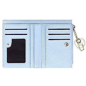 FEITH&FELLY Small Bifold Wallet for Women Zipper Coin Purse Credit Card Holder