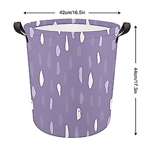 Clothes Hamper Laundry Basket Texture Pattern Collapsible Laundry Hamper with Extended Handles Easy Carry Washing Bin for Bedroom Dormitory Hotel Home Storage Basket for Clothes Toys Towels