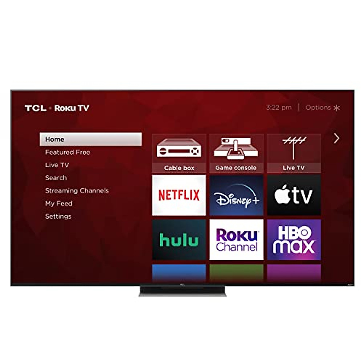 TCL 55" Class 6-Series 4K Mini-LED UHD QLED Dolby Vision IQ & Atmos, 144Hz VRR, AMD FreeSync Premium Pro, Smart Roku TV – 55R655 (2022 Model), Black