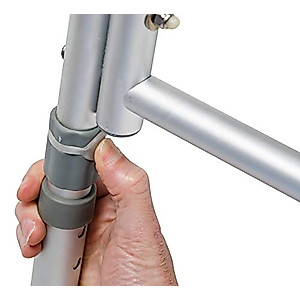 Lumex 3-in-1 Tub Transfer Bench & Shower Chair with Commode - Waterproof Padded Cushions - 7956KD-1