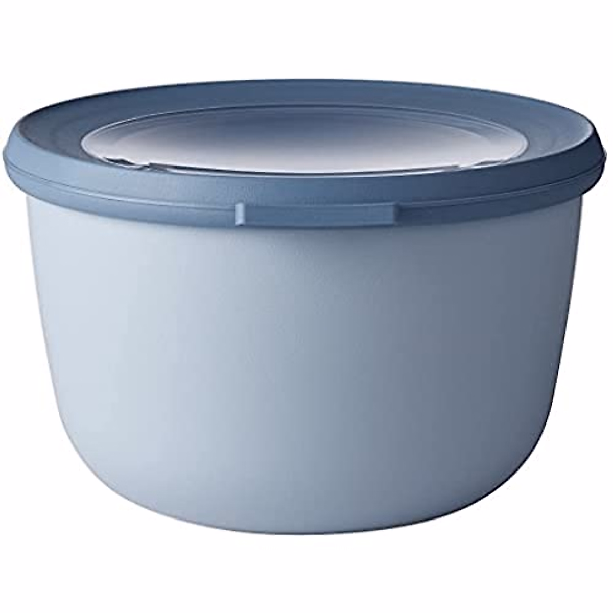 MEPAL, Cirqula Multi Food Storage and Serving Bowl with Lid, Food Prep Container, Nordic Blue, 1 Quart (1 Liter, 34 ounces), 1 Count