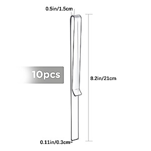 SAVITA 10 Pcs Music Stand Clips, Clear Acrylic Music Holder Clip Book Page Clip for Wind for Musician Composer Outdoor Gig Rehearsal Easy Reading