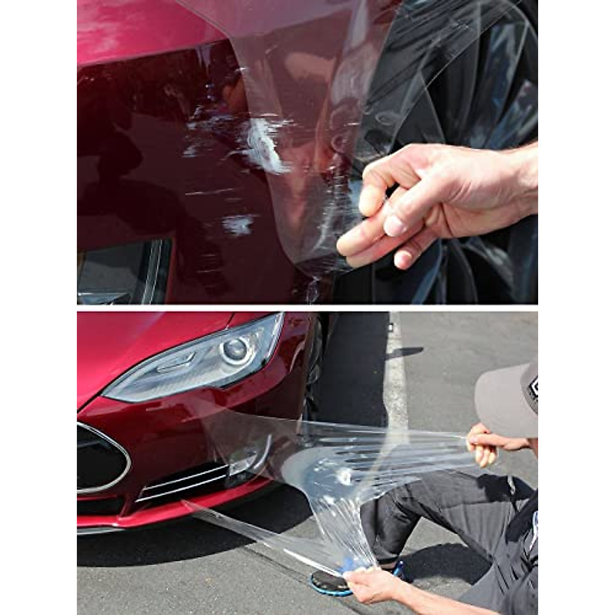 VViViD Clear Paint Protection Bulk Vinyl Wrap Film 6 Inches x 84 Inches Including Squeegee and Black Felt Applicator