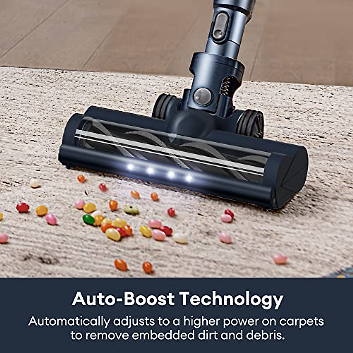 Ultenic FS1 Cordless Vacuum Cleaner with All-Around Station, 30Kpa Powerful Stick Vacuum, Max 60 Mins Runtime, Self Emptying with 3L Dust Bag, Vacuum Cleaners for Home, Hardwood Floors Carpet Pet Hair