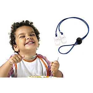 Impressive Smile 5 Pieces Adjustable Flexible Bib Holder Clips for Napkin, 5 Colors