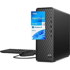 HP High Performance Slim Desktop for Business Computer PC, Intel Pentium Silver J5040, 32GB RAM, 2TB SSD, Intel UHD Graphics 605, Business Office, Mouse&Desktop&Keybord Combo, Win 11 Home