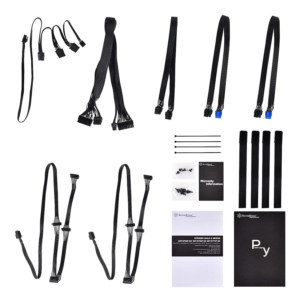 SilverStone Technology 550W Computer Power Supply PSU Fully Modular with 80 Plus Gold & 140mm Design Power Supply (SST-ST55F-GS)