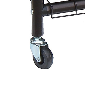 Oceanstar 2-Bag Rolling Laundry Sorter, Bronze