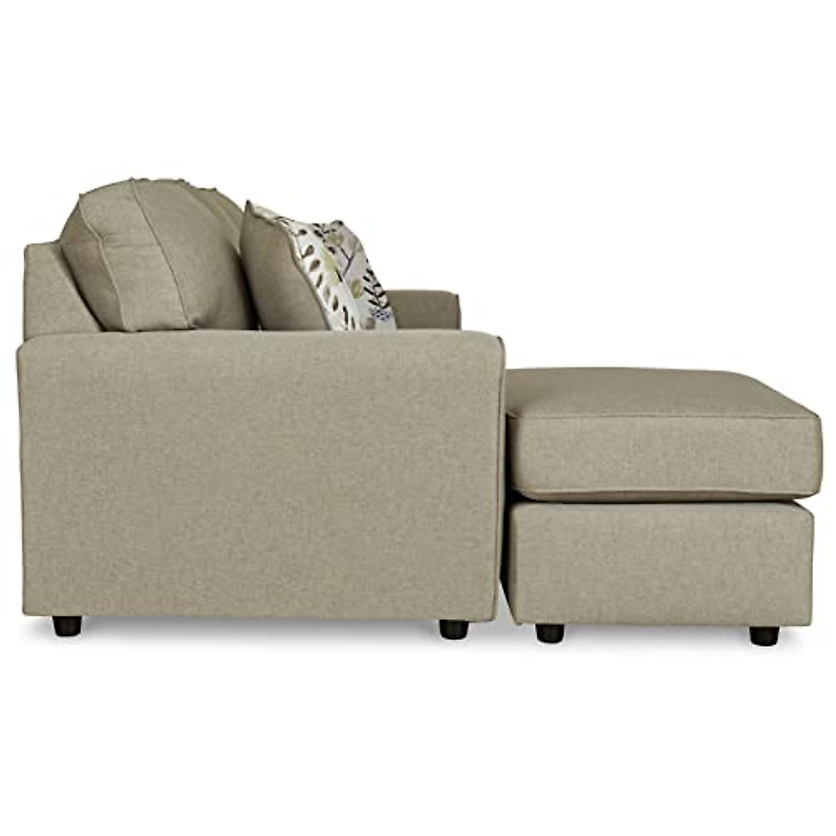 Signature Design by Ashley Renshaw Modern Sectional Sofa Couch with Chaise Lounge, Grayish Brown