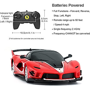 100 CLASSIC Officially Licensed RC Car Ferrari LaFerrari FXX K EVO Remote Control RC Car Series 1:24 Scale Full Function Electric Sport Racing Hobby Toy Car 79300RD