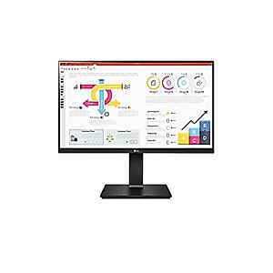 LG 23.8” 24BP75Q-B IPS QHD Monitor with HDR10, USB Type-C™ Port, AMD FreeSync™, Reader Mode, & Flicker Safe, Black