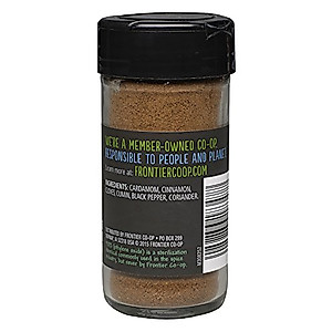 Frontier Co-op Garam Masala, 2-Ounce Jar, With Cardamom, Cinnamon & Cloves, Kosher, Non GMO, Non ETO