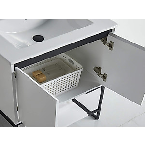 Fine Fixtures 30 Inch Bathroom Vanity with Sink - Modern Knob Free Design, Elegant Space-Saving Solution for Your Bathroom - Durable, Bathroom Vanities for a Contemporary Look - Urbania Collection