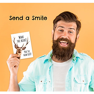 PRESS and POUR Funny Birthday Card, Hunter Birthday Card, Funny Birthday Card for Husband, Birthday Card for Guy, Funny Outdoorsman Birthday Card