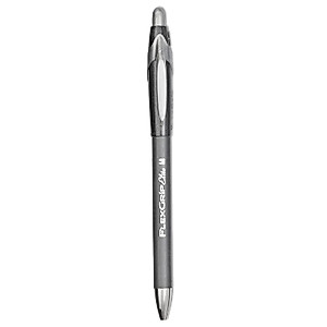 Paper Mate 85580 FlexGrip Elite Ballpoint Retractable Pen, Black Ink, Medium, Dozen