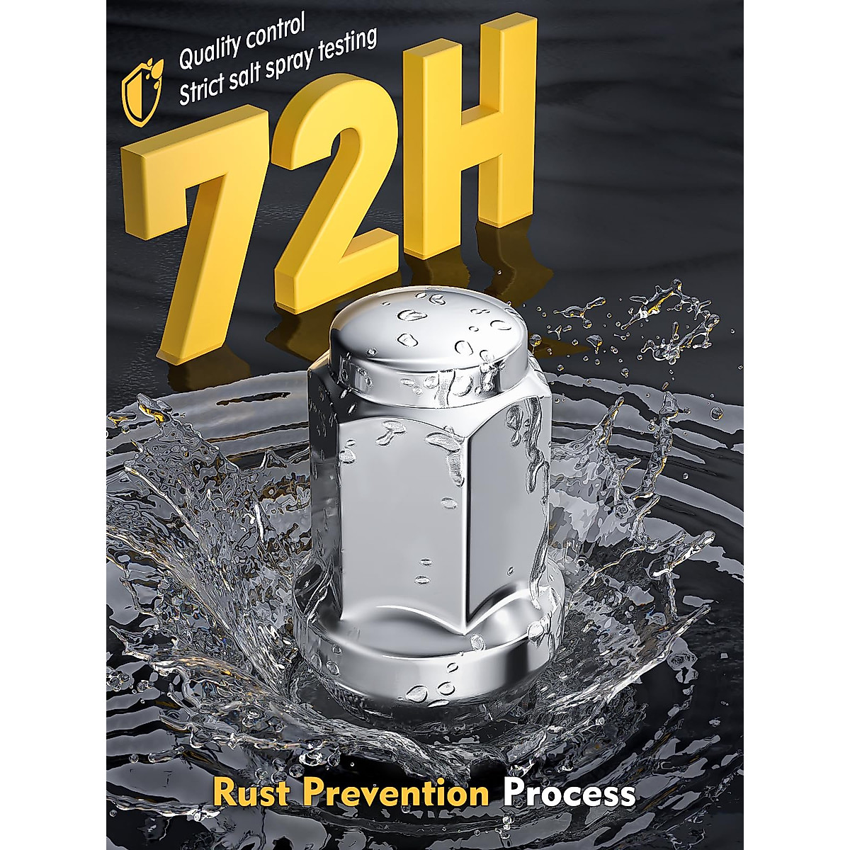 MIKKUPPA M12x1.25 Lug Nuts - Replacement for 1993-2021 Nissan Altima, 1988-2021 Nissan Maxima, Subaru Aftermarket Wheel - 20pcs Chrome Closed End Lug Nuts