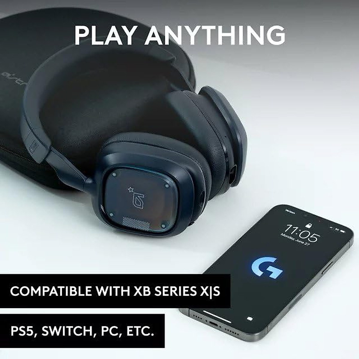Logitech G Astro A30 Lightspeed Wireless Gaming Headset, Bluetooth Enabled, Dolby Atmos, Detachable Boom, 27h Battery, USB-C Charging, for PS5, PS4, Nintendo Switch, PC, Android - Navy (Renewed)