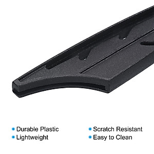 PATIKIL Plastic Safety Knife Cover Sleeves for 3.5" Paring Knife, 2 Pack Knives Edge Guard Blade Protector Universal Knife Sheath for Kitchen, Black