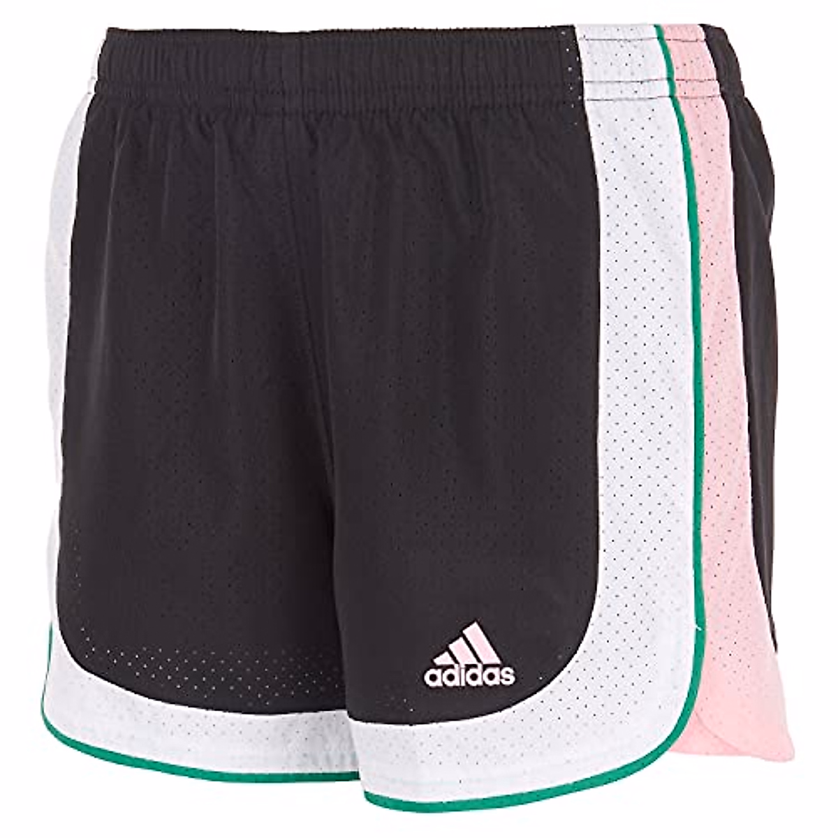 adidas girls Colorblock Woven Shorts, Black, 8-15 Years US