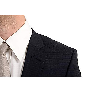 Hugo Boss "Huge6/Genius4WE Men's 100% Wool Three-Piece Suit US 40L IT 50L Blue