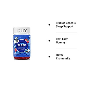 Olly Kids Sleep Gummies Supplement with Melatonin & L-theanine Chamomile (110 Gummies)
