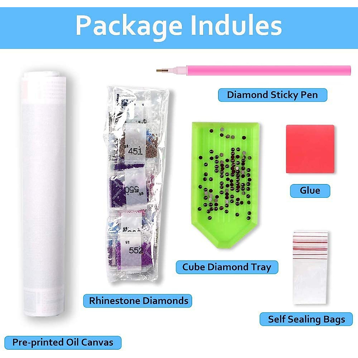 ARPADAMO Adult Beginner Christmas Diamond Art Painting Kit, Full Diamond Diamond Dot Painting Beginner, Round 5D Paint & Diamond Art Painting Set DIY Adult Craft Kit (11.8x15.7in)