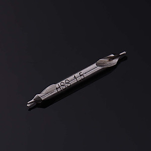 Combined Countersinks Drills Set Tool 5 Pack Center Drill Countersink Lathe Bit Mill Tooling Set Tip Angle 60 Degree Bits for Metal, Alloy, Copper, Iron, Aluminum, Titanium and Wood Working