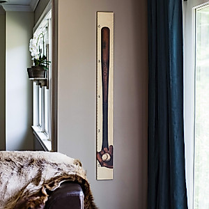Headwaters Studio Hanging Growth Chart - Baby Height Growth Chart Ruler, Baby Growth Chart, Wood Rulers, Wooden Ruler Growth Chart, Wood Growth Chart, Wall Mounted Height Ruler Baseball Bat, 58"x5.75"