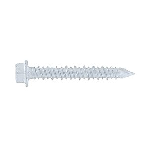 Fasteners Plus 1/4" x 1-3/4" Hex Head Type 410 Stainless Steel Concrete Screws [Box of 100]