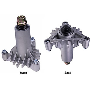 JEENDA 2PCS Spindle Mandrel Assembly 130794 AYP130794 532130794 128285 285-456 128774 with 3 Mounting Bolts for AYP Craftsman Poulan Husqvarna, WET1742ST, Fits 42 inch Deck LT1000 HeavyDuty