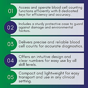 Blood Cell Counter 8 Key with Protective Case