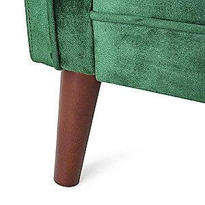 Christopher Knight Home Holasek Love Seats, Emerald + Brown