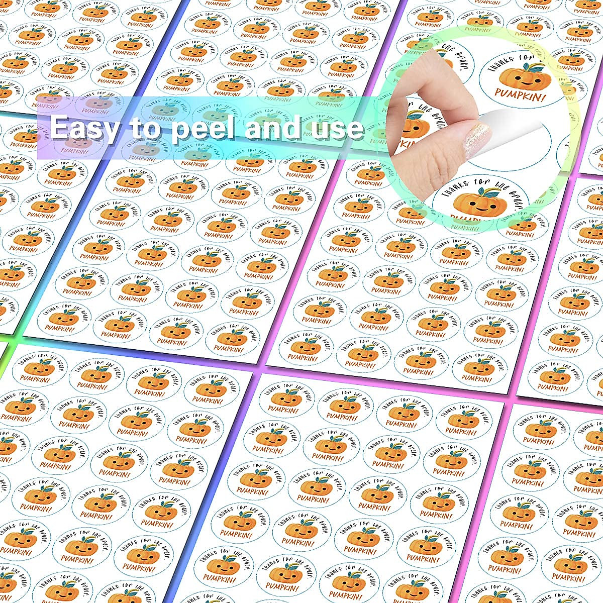 Wailozco 240 PCS Halloween Thanks Order Stickers,Funny Small Business Envelopes Stickers for Business Packages/Handmade Goods/Bags,Halloween Theme Small Shop Business Stickers for Envelopes Seals