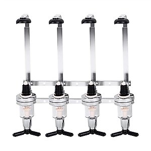 Liquor Dispenser For Home Bar 4 Bottle Liquor Dispenser, Bar Butler Wall Mounted Beverage Bottle Stand Liquor Dispenser Wall Beer Cocktail Wine Dispenser Wine Holder Bar Party Drinking for Home Bar