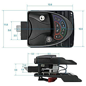 RV Keyless Keypad Camper Caravan Trailer Entry Door Lock