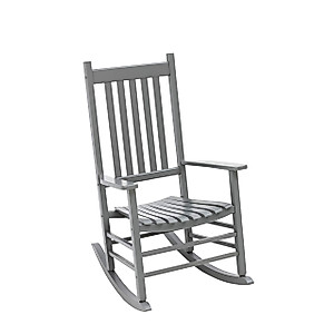 Woodlawn&Home, 100026, Mission Style Rocking Chair Gray
