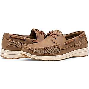 Vostey Men's Boat Shoes Slip On Stylish Casual Loafers Shoes(BMY3003 tan 10)