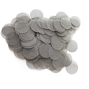 100pcs Faucet Screen Replacement Faucet Aerator Screen Faucet Aerator Stainless Steel 3/4" (0.75"/19.05mm)