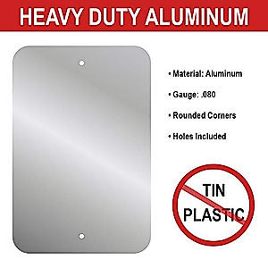 Customizable Reserved Parking Sign, Unauthorized Vehicles Towed At Owners Expense, Heavy-Duty Aluminum, Includes Holes, DOT Certified 3M or Avery Sheeting, UV protective Laminate, 12"x18", Made in the USA