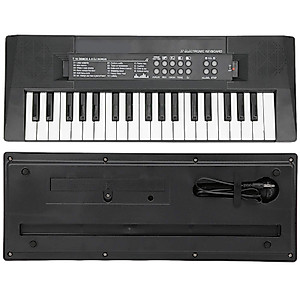 37 Key Electric Keyboard Piano Electronic Digital Piano Educational Musical Instrument with Microphone Recording Function Portable Piano Keyboard Teaching for Beginners Boys and Girls
