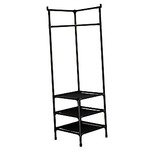 Zerodeko Corner Coat Rack Drying Rack for Clothing Standing Garment Rack Heavy Duty Clothes Rack Freestanding Garment Rack Clothing Garment Rack Laundry Drying Rack Wardrobe Rack Coat Racks