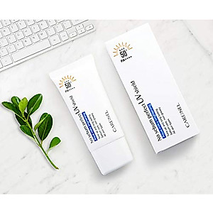 Korean Sunscreen for face Spf 50 Face Lotion - No Sebum Sunblock Waterproof - Korean Skin Care Suncream for Women, Men, Kids and Baby - for Sensitive Skin oily skin - Small Travel Size Body