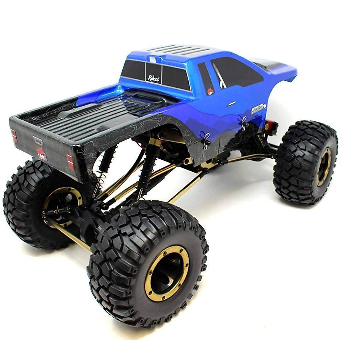 Redcat Racing Everest-10 Electric Rock Crawler with Waterproof Electronics, 2.4Ghz Radio Control (1/10 Scale), Blue/Black