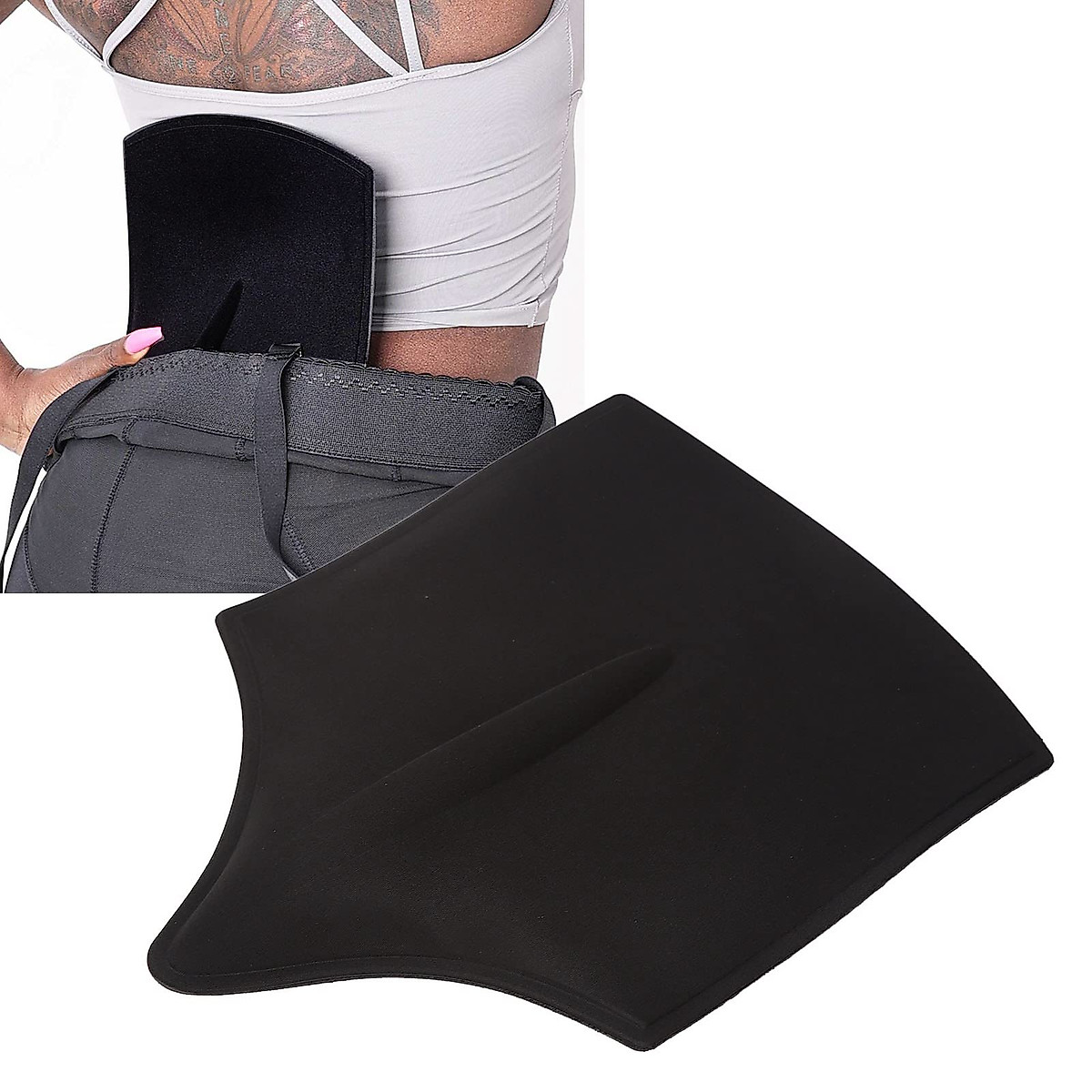 Lipo Foam Lumbar Molder Back Board Liposuction, BBL Lumbar Board, BBL Post Surgery Supplies,Lumbar Support (Black)