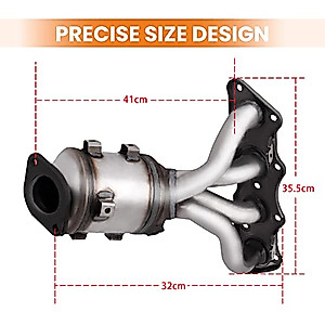 maXpeedingrods Exhaust Manifold Catalytic Converter for Hyundai Accent for Kia Rio Soul 2012 2013 2014 2015 2016 2017, Direct-Fit,EPA Compliant,w/Gasket Bolts