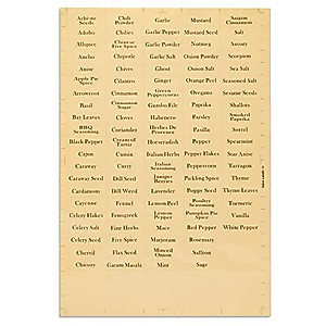 Juvale Set of 20 Magnetic Spice Containers Storage Tins with Clear Sift and Pour Lids, 94 Labels, 3.4 oz Metal Seasoning Jars for Refrigerator