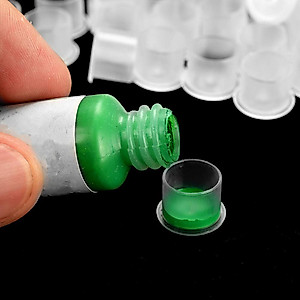 Tattoo Ink Cups 300PCS 14mm Medium Disposable Tattoo Pigment Caps with Base Plastic for Tattooing Tattoo MachineTattoo Supplies Tattoo Needles Tattoo Kits